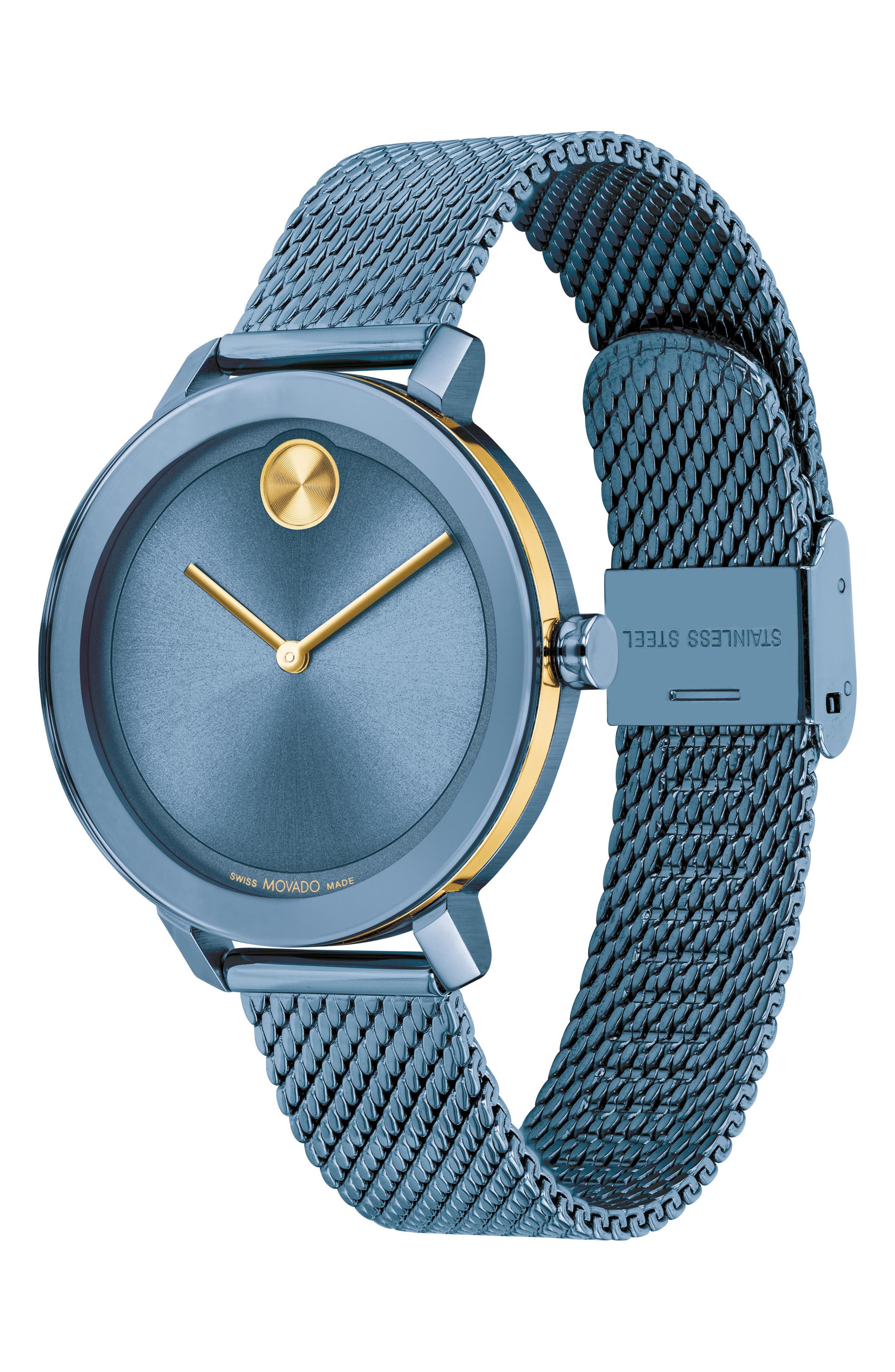 Movado Bold Evolution Mesh Strap Watch, 34mm | Nordstrom
