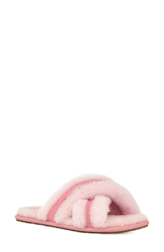 Ugg Scuffita Genuine Shearling Slide Slipper In Pink | ModeSens