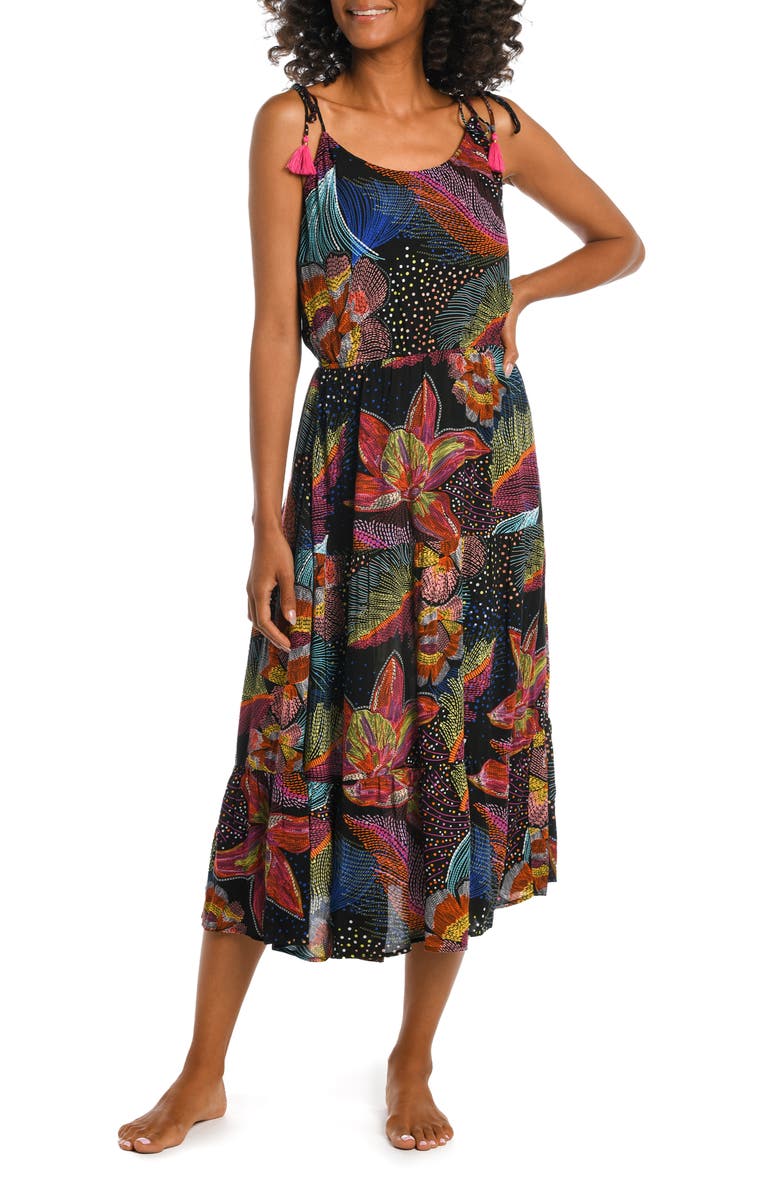 La Blanca Sunlit Soiree Tiered Crepe Cover-Up Dress | Nordstrom La Blanca Sunlit Soiree Tiered Crepe Cover-Up Dress | Nordstrom