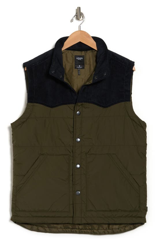 Union Work Wear Vest In Archer Green | ModeSens