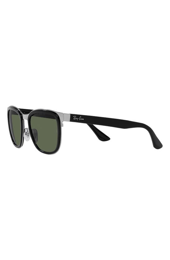 Ray Ban Clyde 53mm Polarized Square Sunglasses In Dark Green | ModeSens