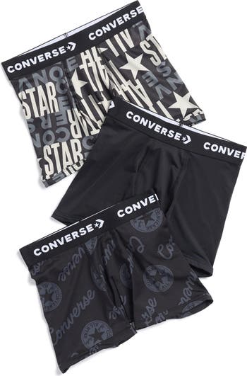 Converse Kids' 3-Pack Assorted Boxer Briefs | Nordstromrack