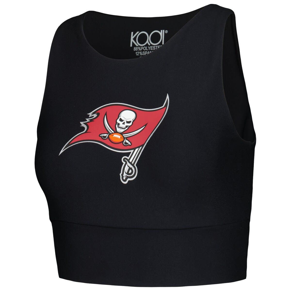 Kadi Brand Women's Black Tampa Bay Buccaneers Leggings & Midi Bra Set ...