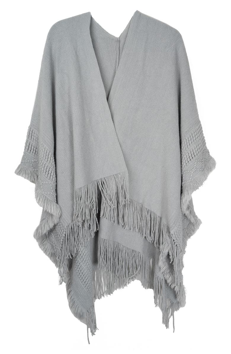 SAACHI Embroidery Fringed Ruana | Nordstromrack