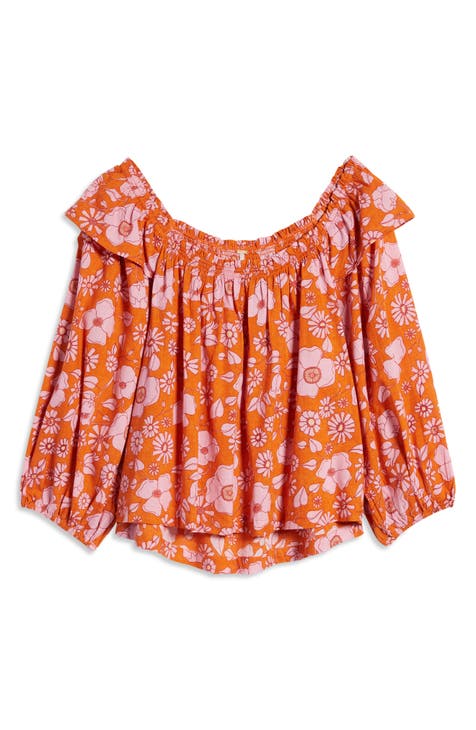 Women's Orange Tops | Nordstrom