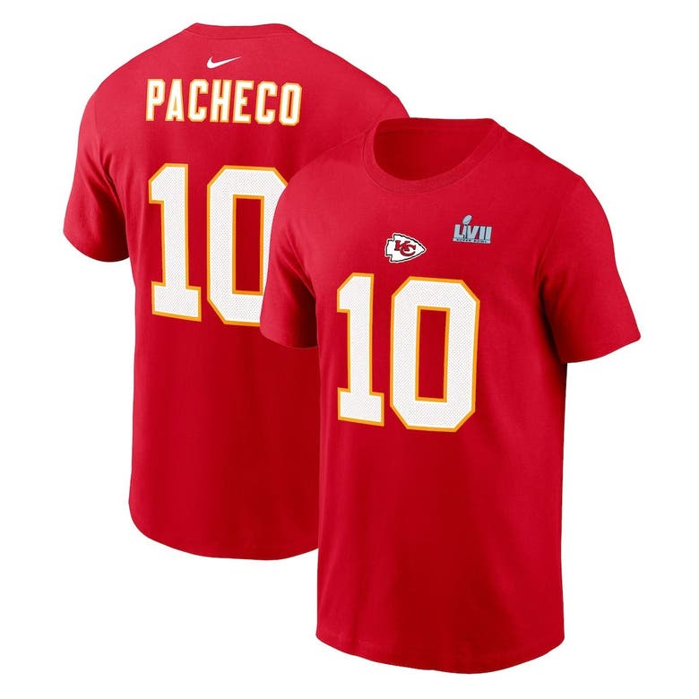 Nike Isiah Pacheco Red Kansas City Chiefs Super Bowl Lvii Name & Number ...