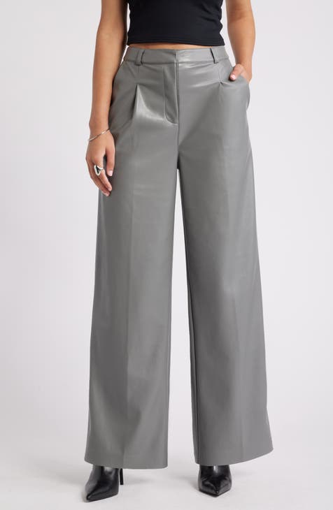 Women's Grey Wide-Leg Pants | Nordstrom