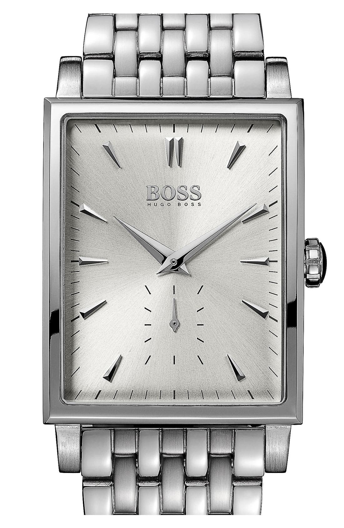 BOSS HUGO BOSS Rectangular Bracelet Watch, 31mm x 39mm | Nordstrom