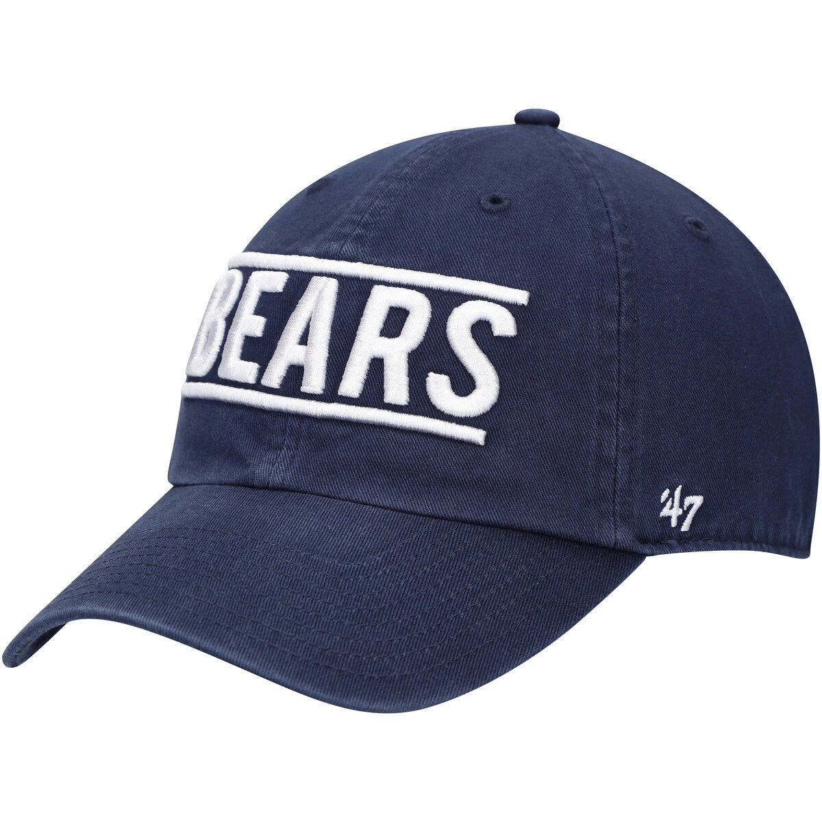 '47 Men's '47 Navy Chicago Bears Clean Up Script Adjustable Hat | Nordstrom