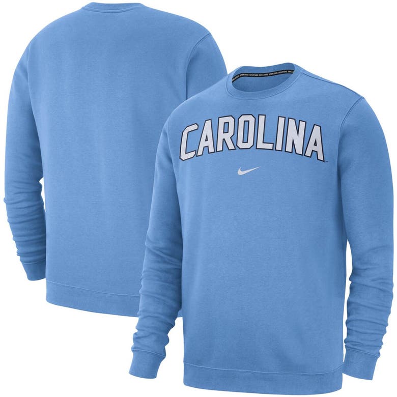 Nike Carolina Blue North Carolina Tar Heels Club Fleece Pullover ...