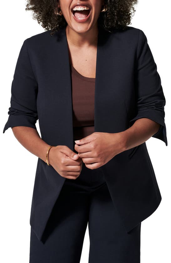 Spanx The Perfect Collarless Cutaway Blazer In Classic Navy | ModeSens Spanx The Perfect Collarless Cutaway Blazer In Classic Navy | ModeSens
