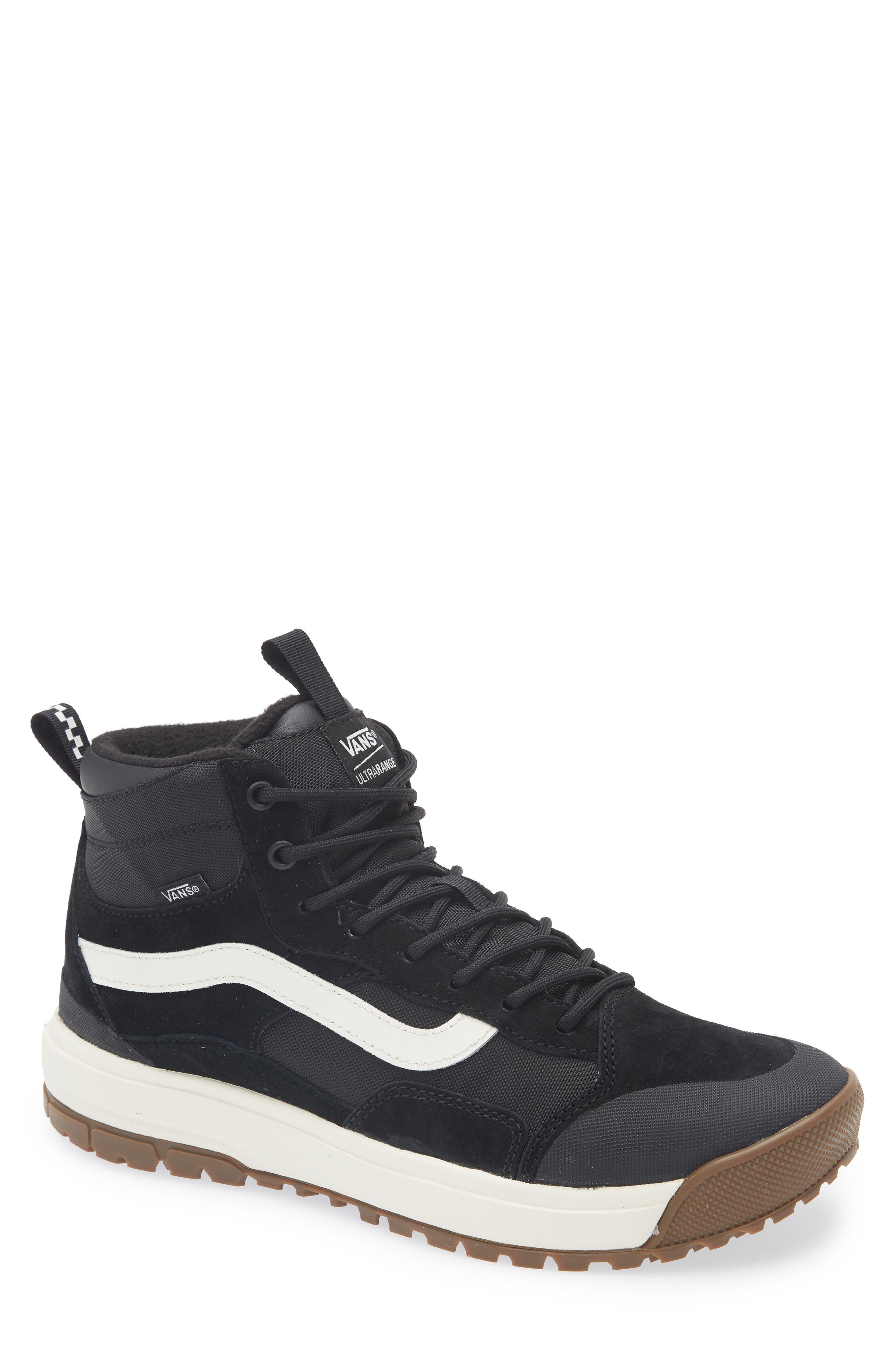 Vans Ultrarange Exo High Top Sneaker In Black/marshmallow | ModeSens