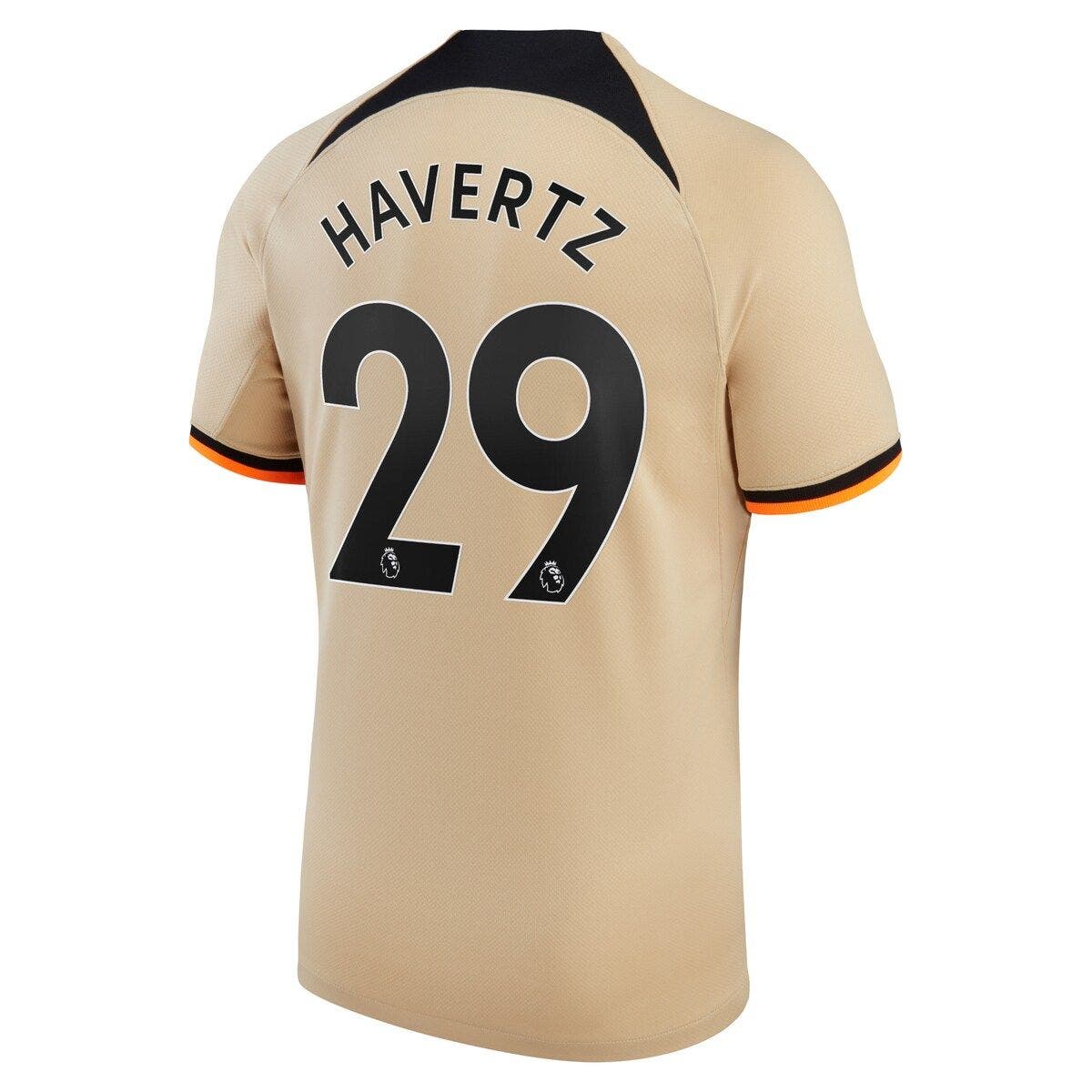 Nike Men's Nike Kai Havertz Gold Chelsea 2022/23 Third Replica Player ...