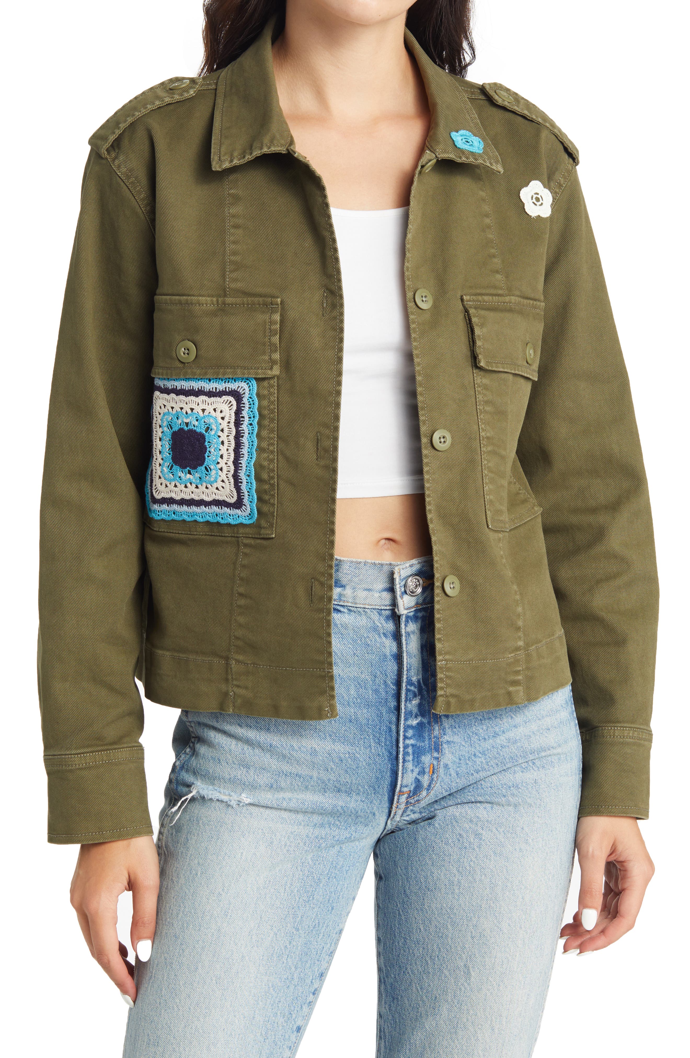 Rails Women's Tuli Organic Cotton Blend Military Jacket | Nordstrom