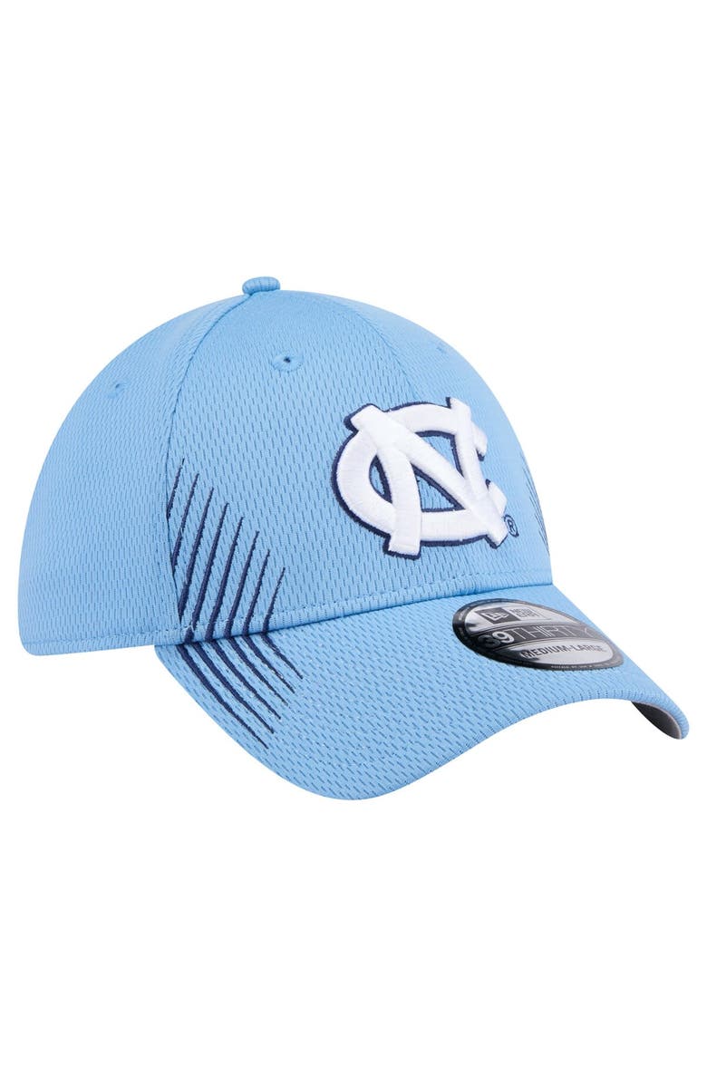 New Era Men's New Era Carolina Blue North Carolina Tar Heels Active Slash Sides 39THIRTY Flex ...