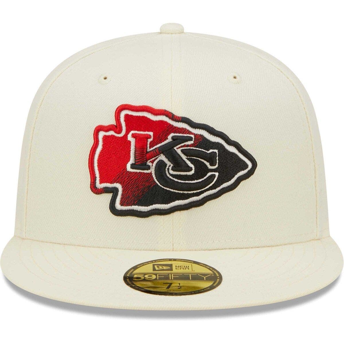 New Era Men's New Era Cream Kansas City Chiefs Chrome Dim 59FIFTY ...