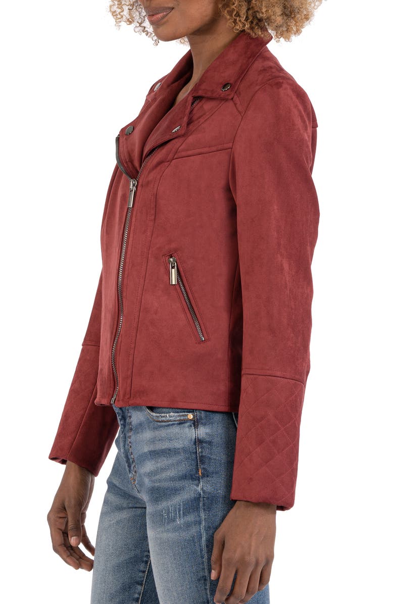 KUT from the Kloth Emma Faux Suede Moto Jacket | Nordstromrack