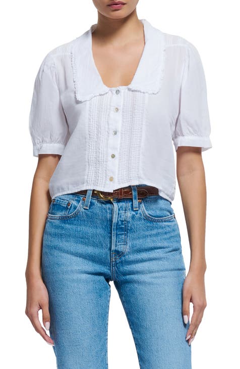 Women's 100% Cotton Button Up Tops | Nordstrom