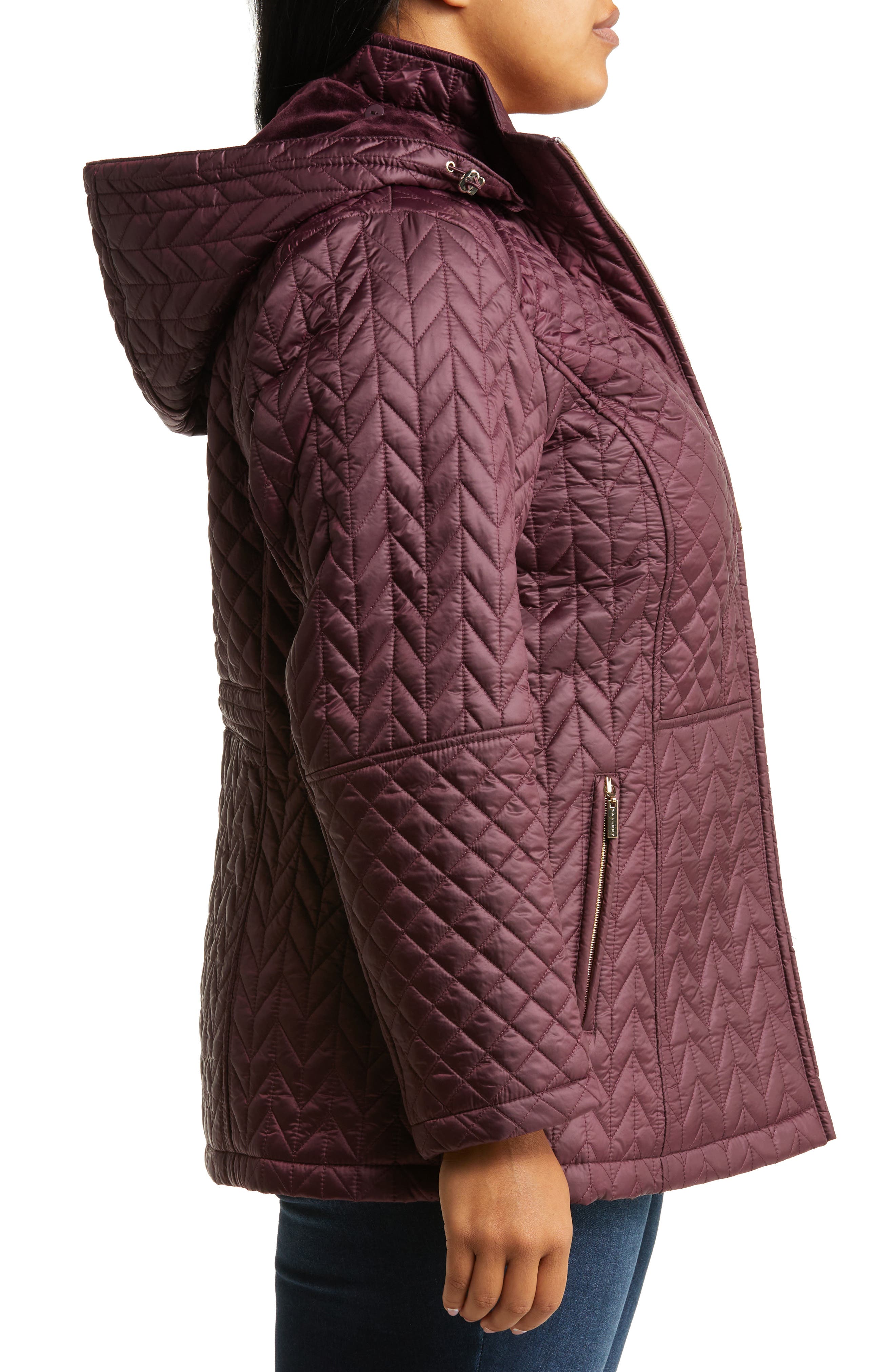 Gallery Quilted Jacket with Removable Hood | Nordstrom