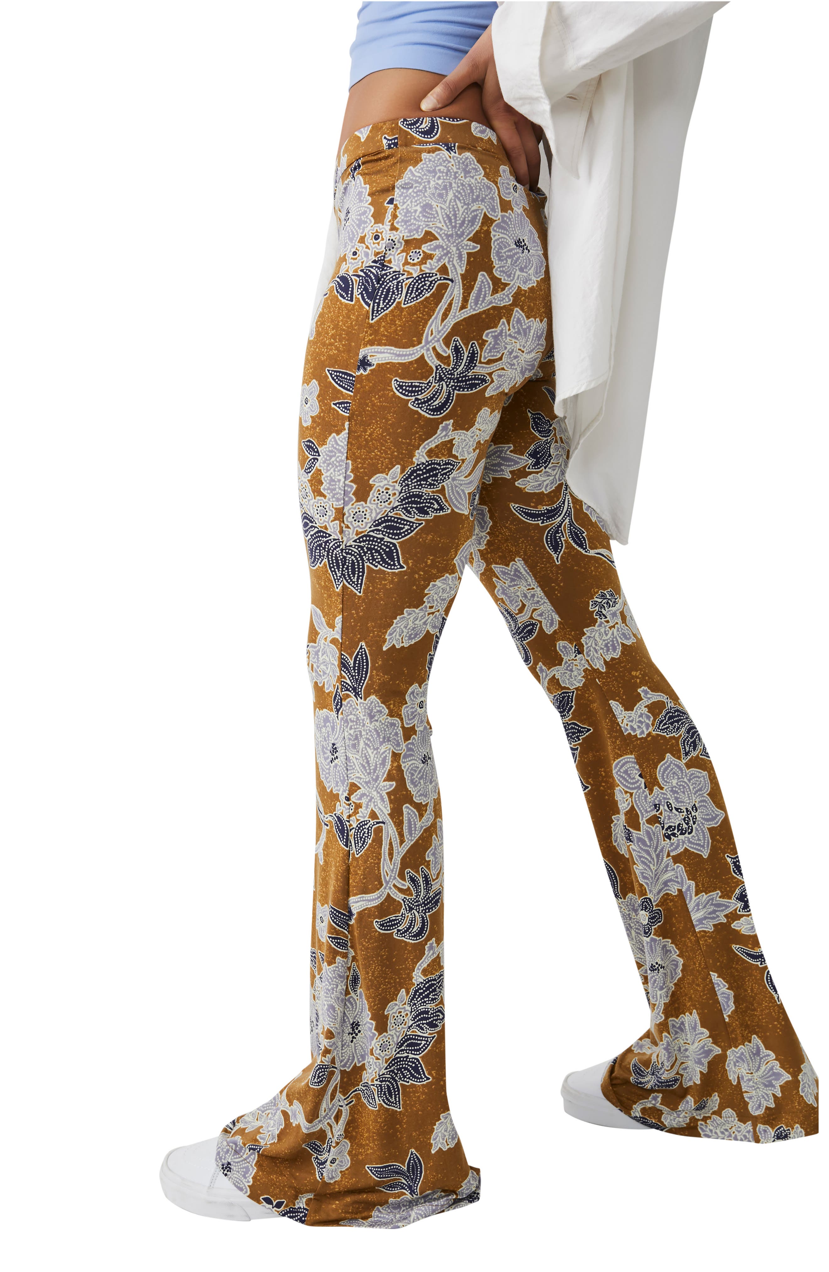 Free People Floral Flare Leg Pants | Nordstromrack