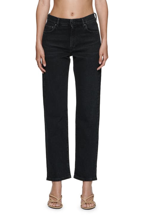 Women's Black Straight-Leg Jeans | Nordstrom