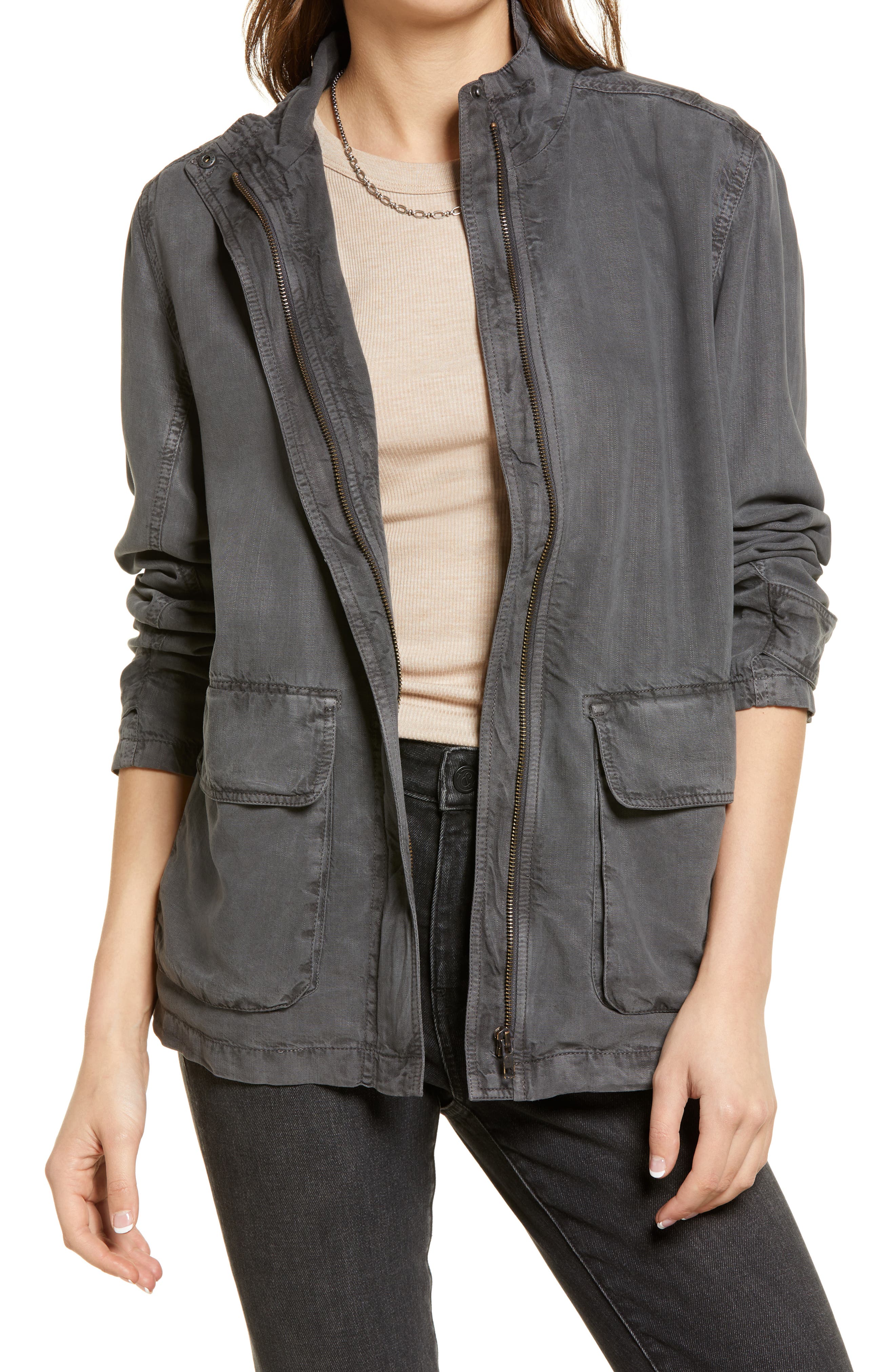 Treasure & Bond Utility Jacket In Grey Pavement | ModeSens