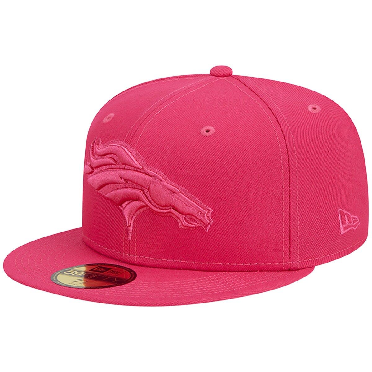 New Era Men's New Era Pink Denver Broncos Color Pack 59FIFTY Fitted Hat ...