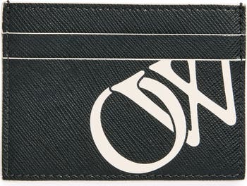 Off-White Monogram Logo Leather Card Case | Nordstrom