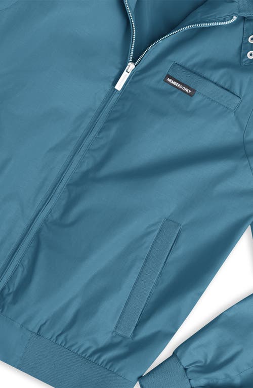 Members Only Classic Iconic Racer Jacket In Slate | ModeSens