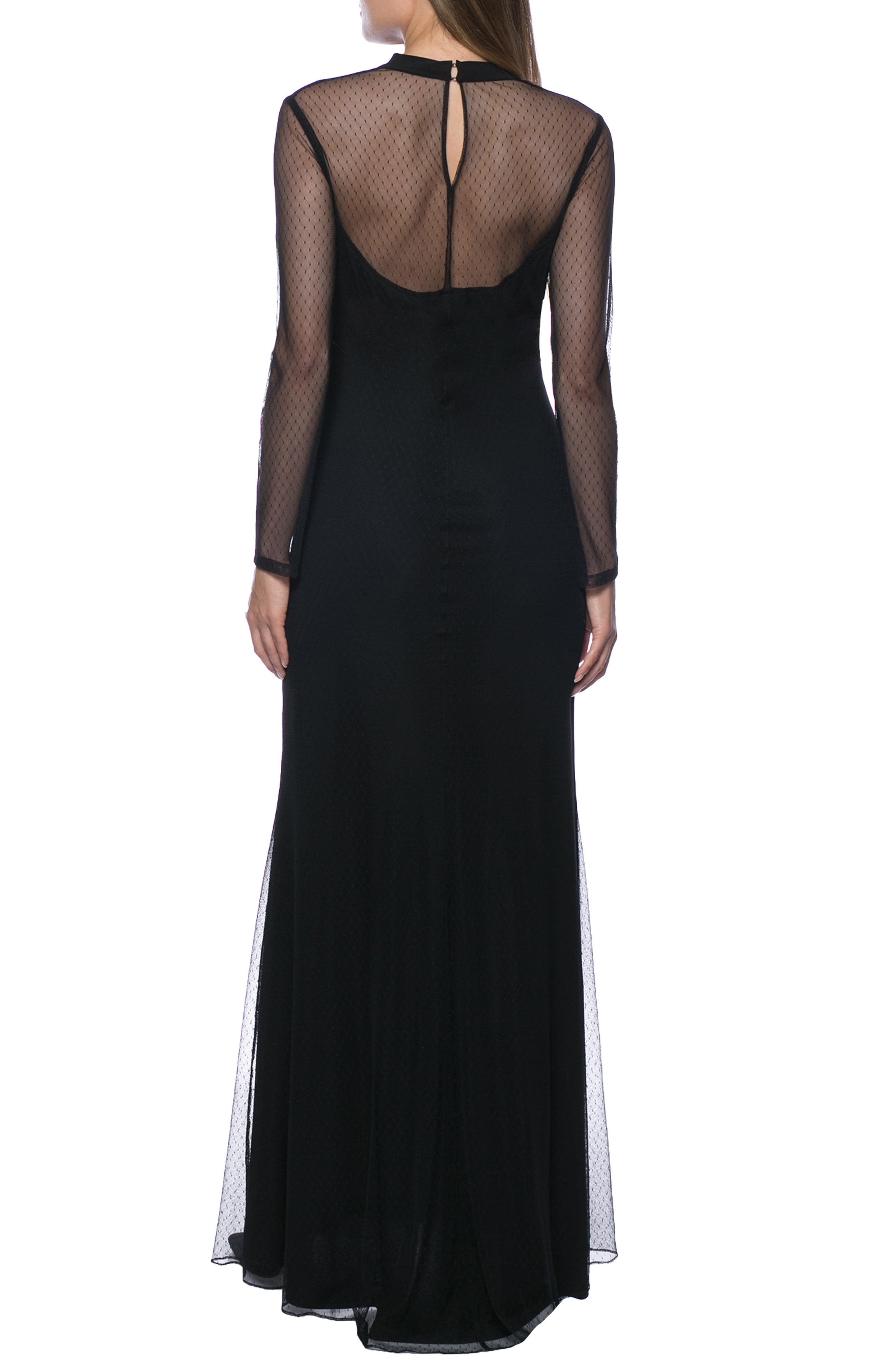 Marina Mesh Long Sleeve Gown | Nordstromrack
