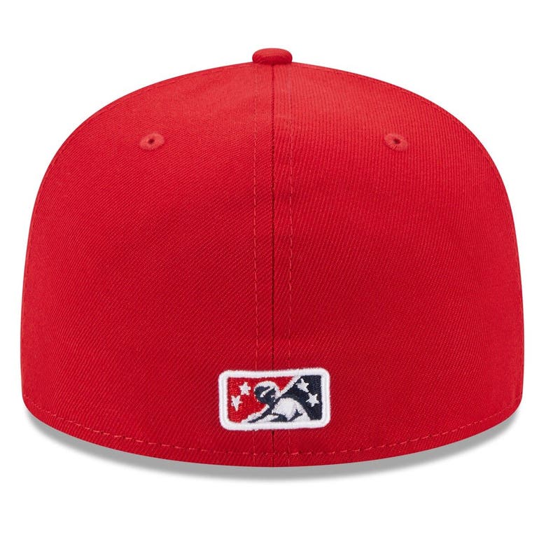New Era Red Tulsa Drillers Authentic Collection Alternate Logo 59fifty ...