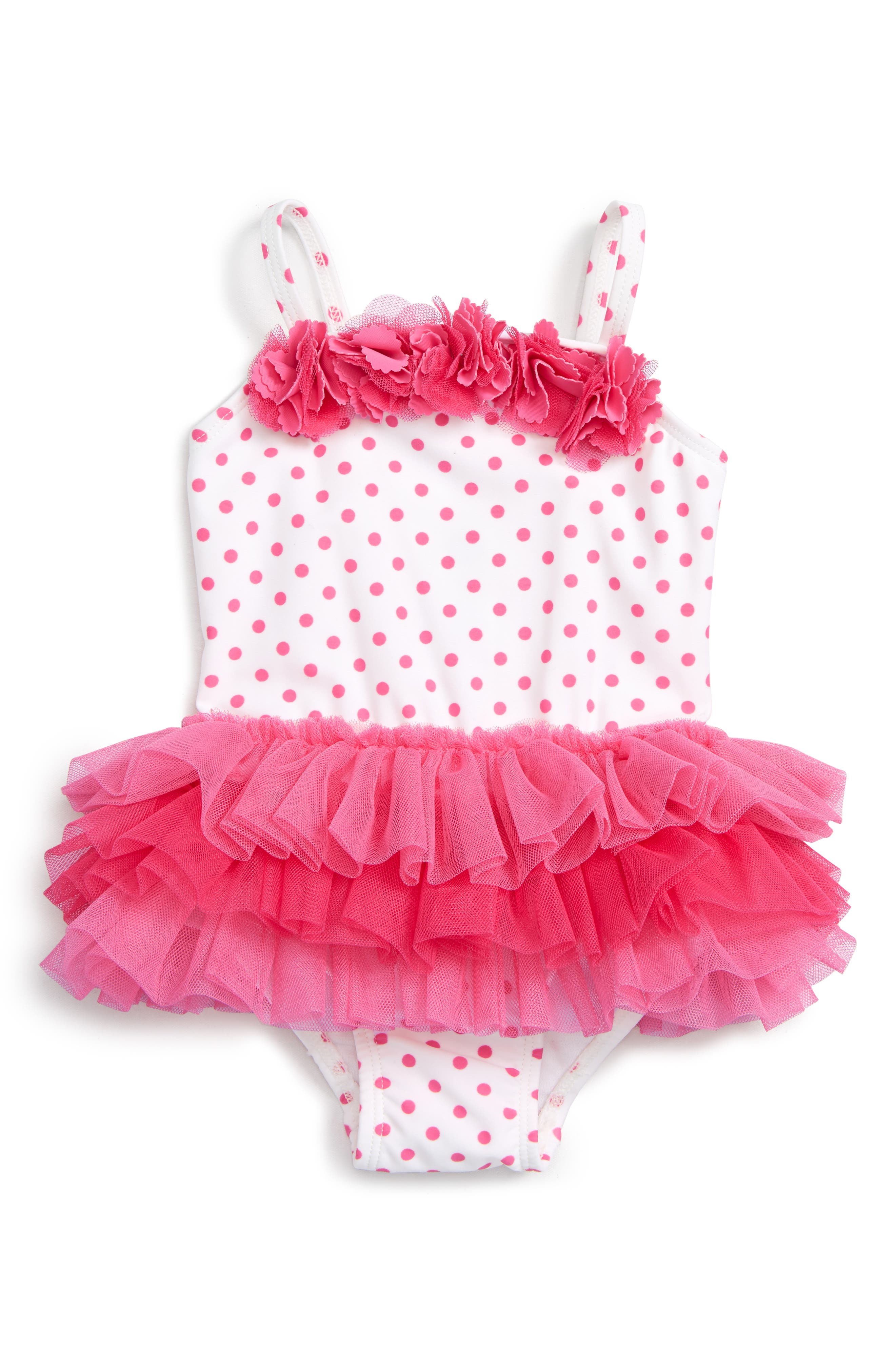 Little Me One-Piece Tutu Swimsuit (Baby Girls) | Nordstrom