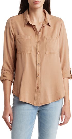 Calvin Klein Jeans Roll Tab Long Sleeve Button Up Shirt Nordstromrack