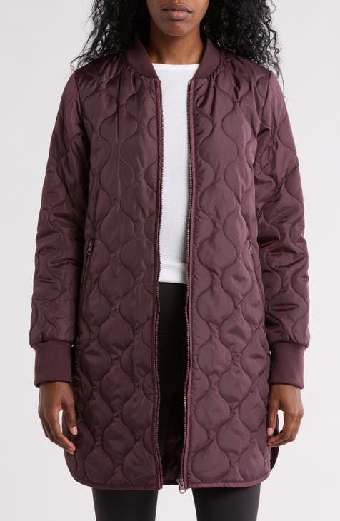 Women's Burgundy Puffer Jackets | Nordstrom Rack