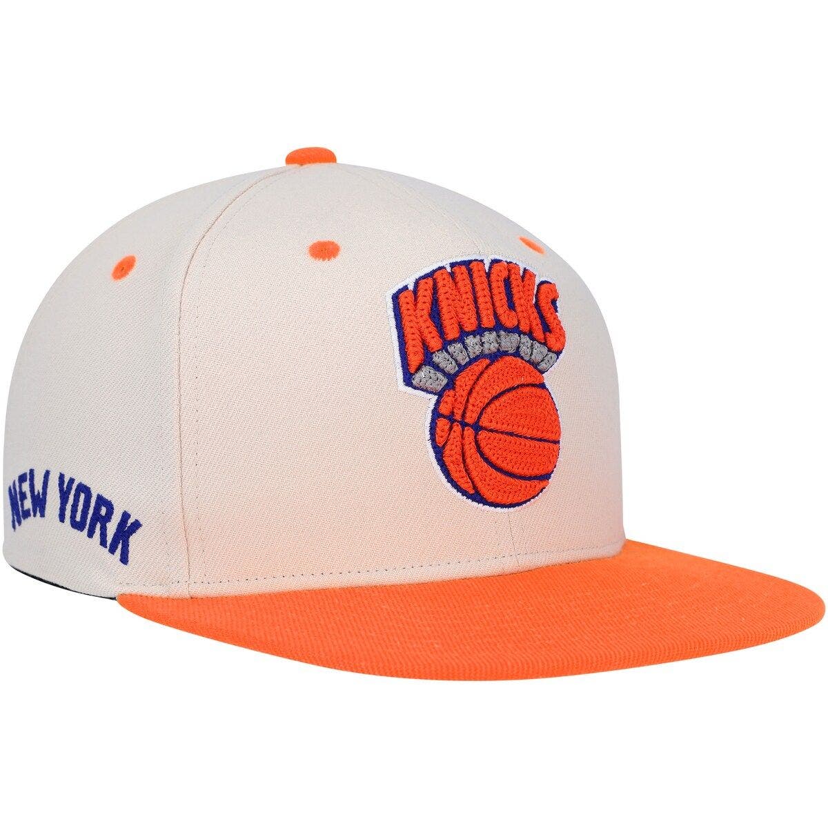 Mitchell & Ness Men's Mitchell & Ness Cream/Orange New York Knicks ...