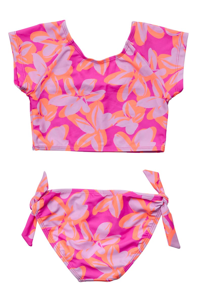 Snapper Rock Kids' Hibiscus Hype Two-Piece Swimsuit | Nordstrom
