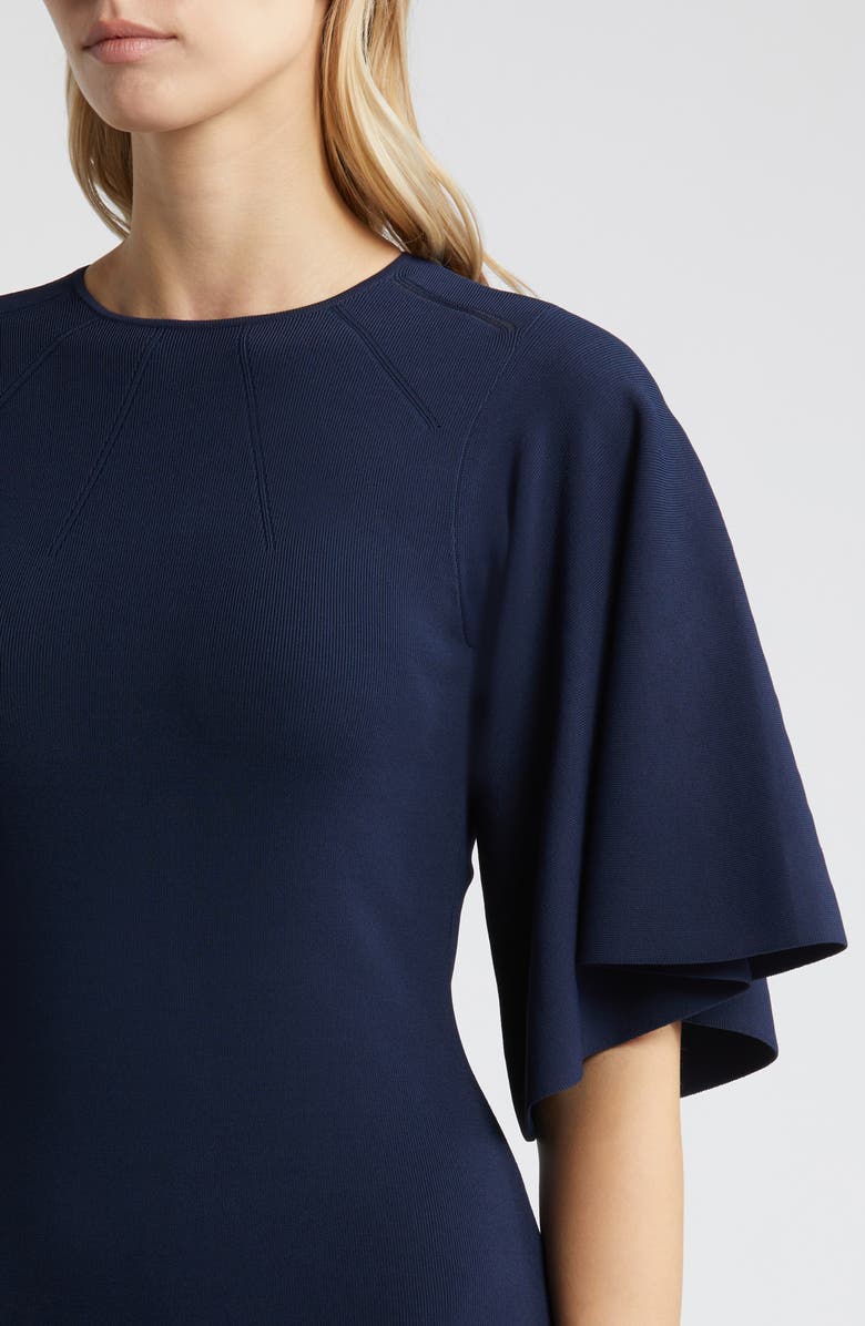 Ted Baker London Lounia Fluted Sleeve Body-Con Sweater Dress | Nordstrom