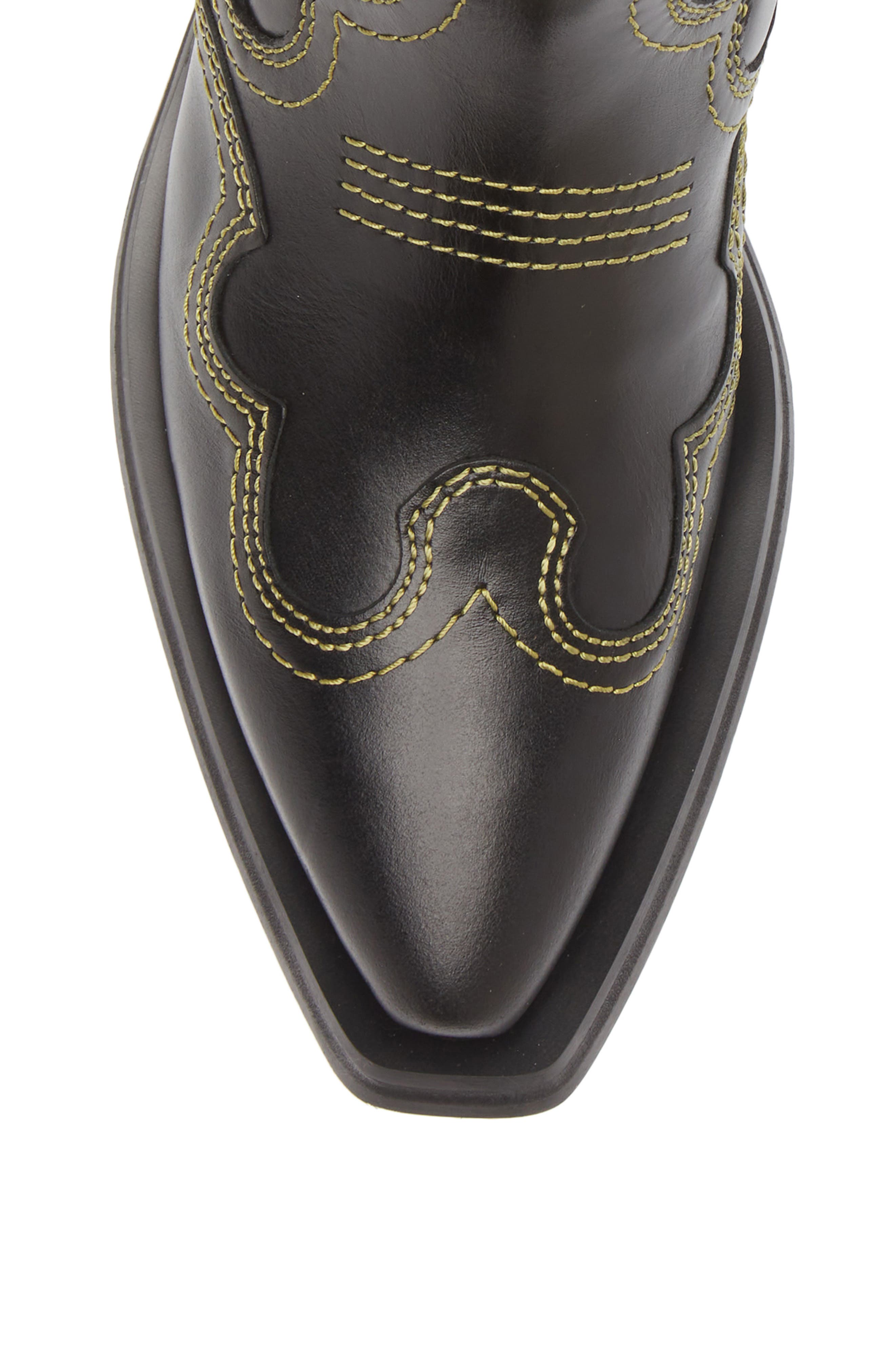 Ganni Embroidered Western Boot (Women) | Nordstrom