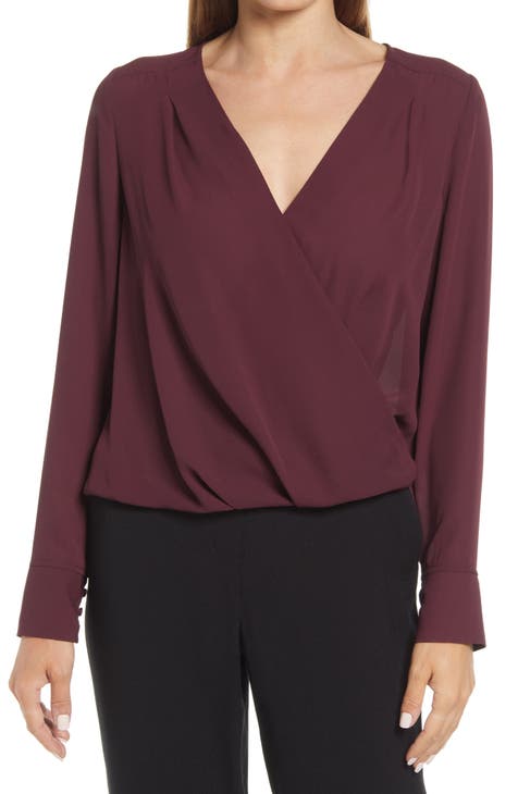Women's Burgundy Tops | Nordstrom