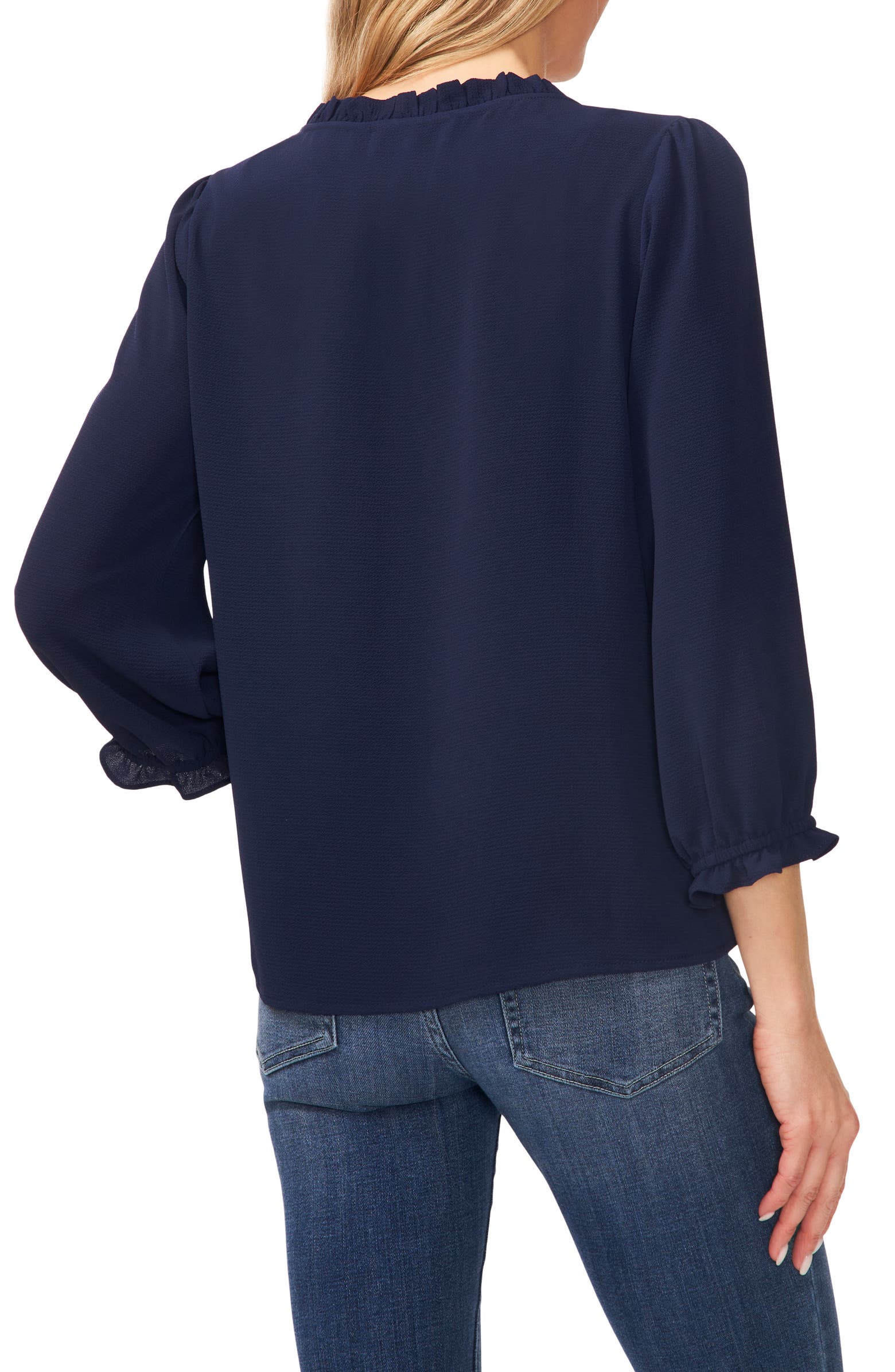 Cece Ruffle V Neck Blouse Nordstrom