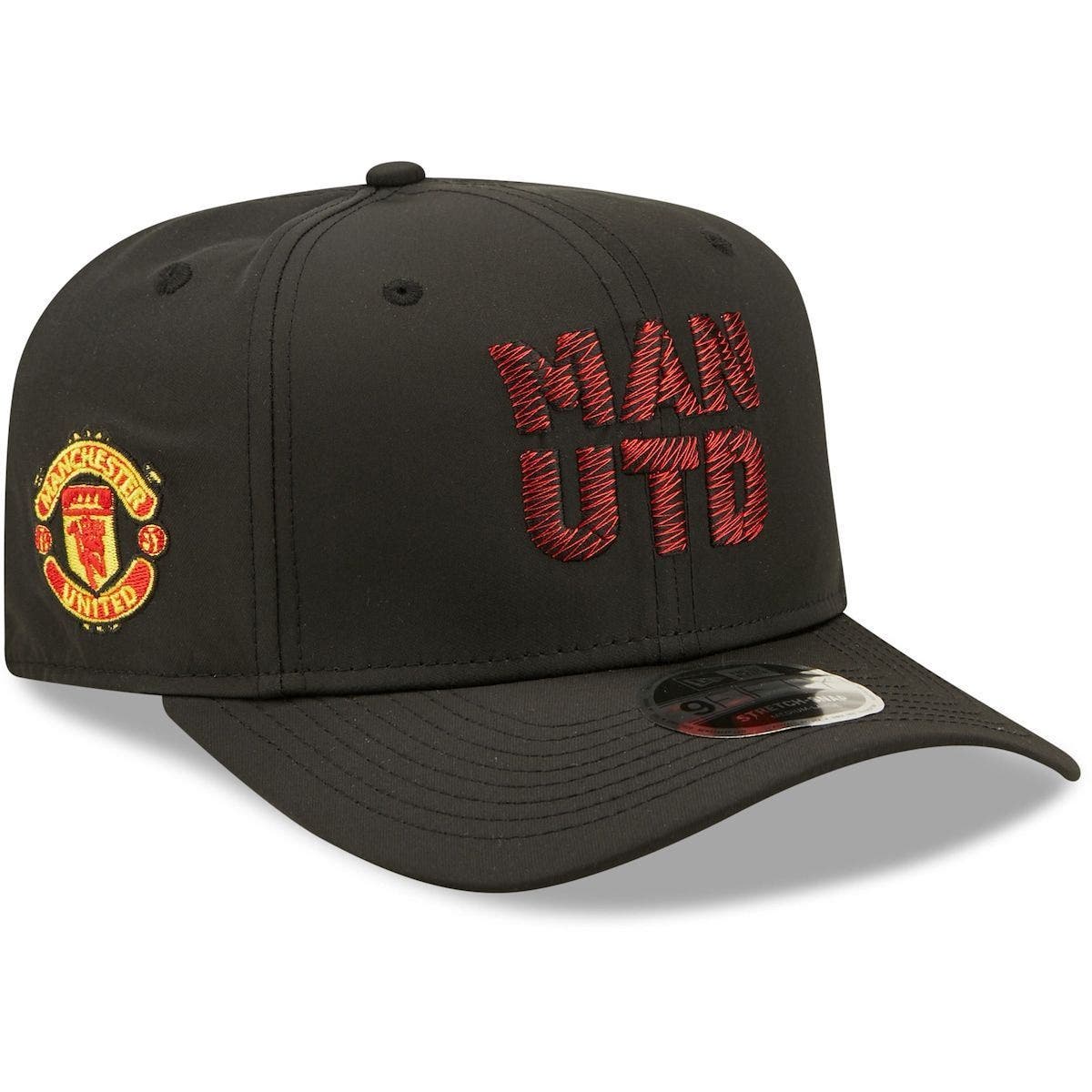 New Era Men's New Era Black Manchester United Weave Overlay 9FIFTY ...