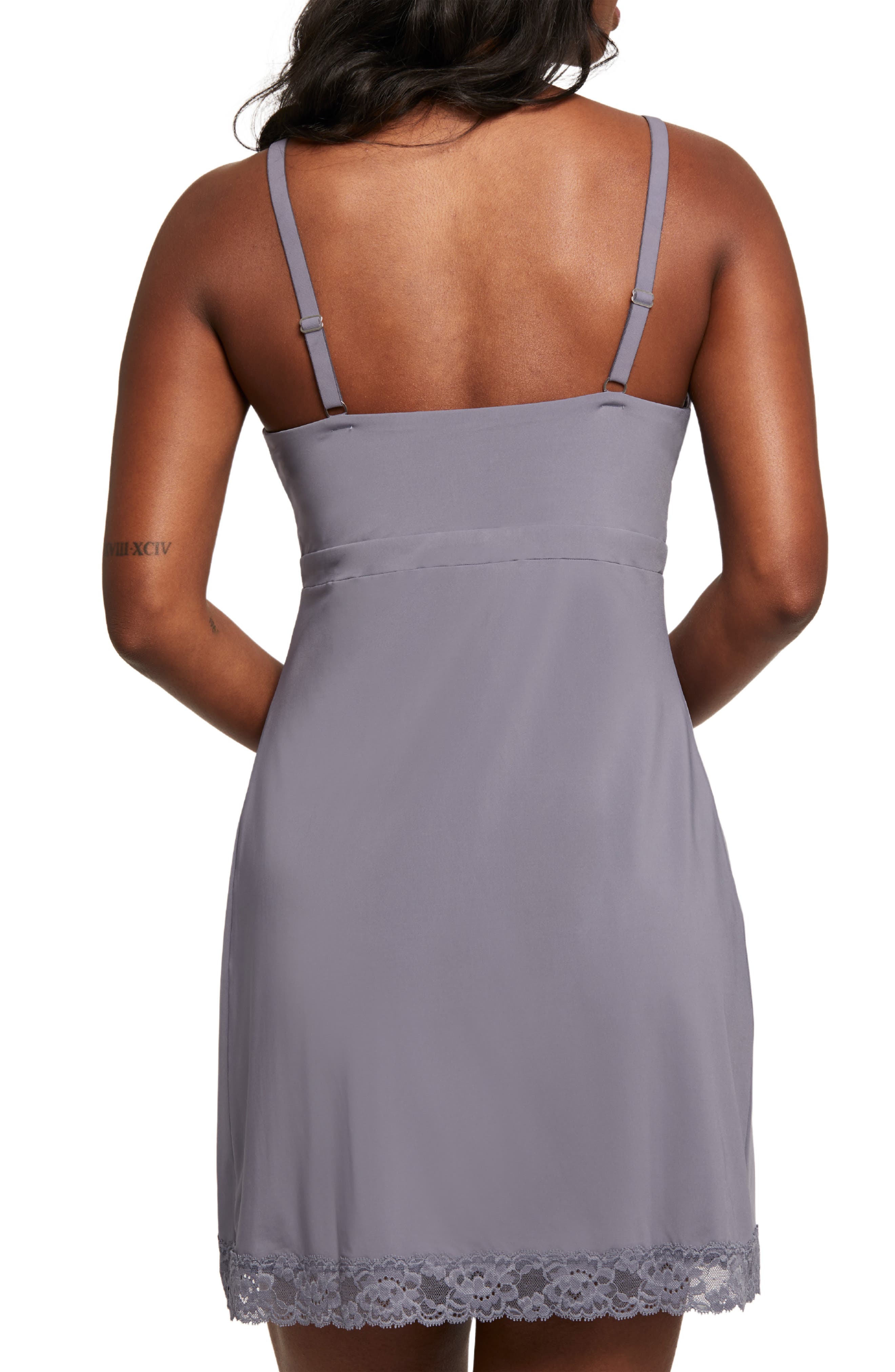 Montelle Intimates Lace Trim Full Bust Support Chemise | Nordstrom