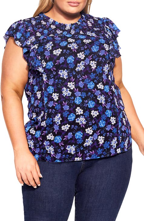 Bella Floral Blouse (Plus Size)