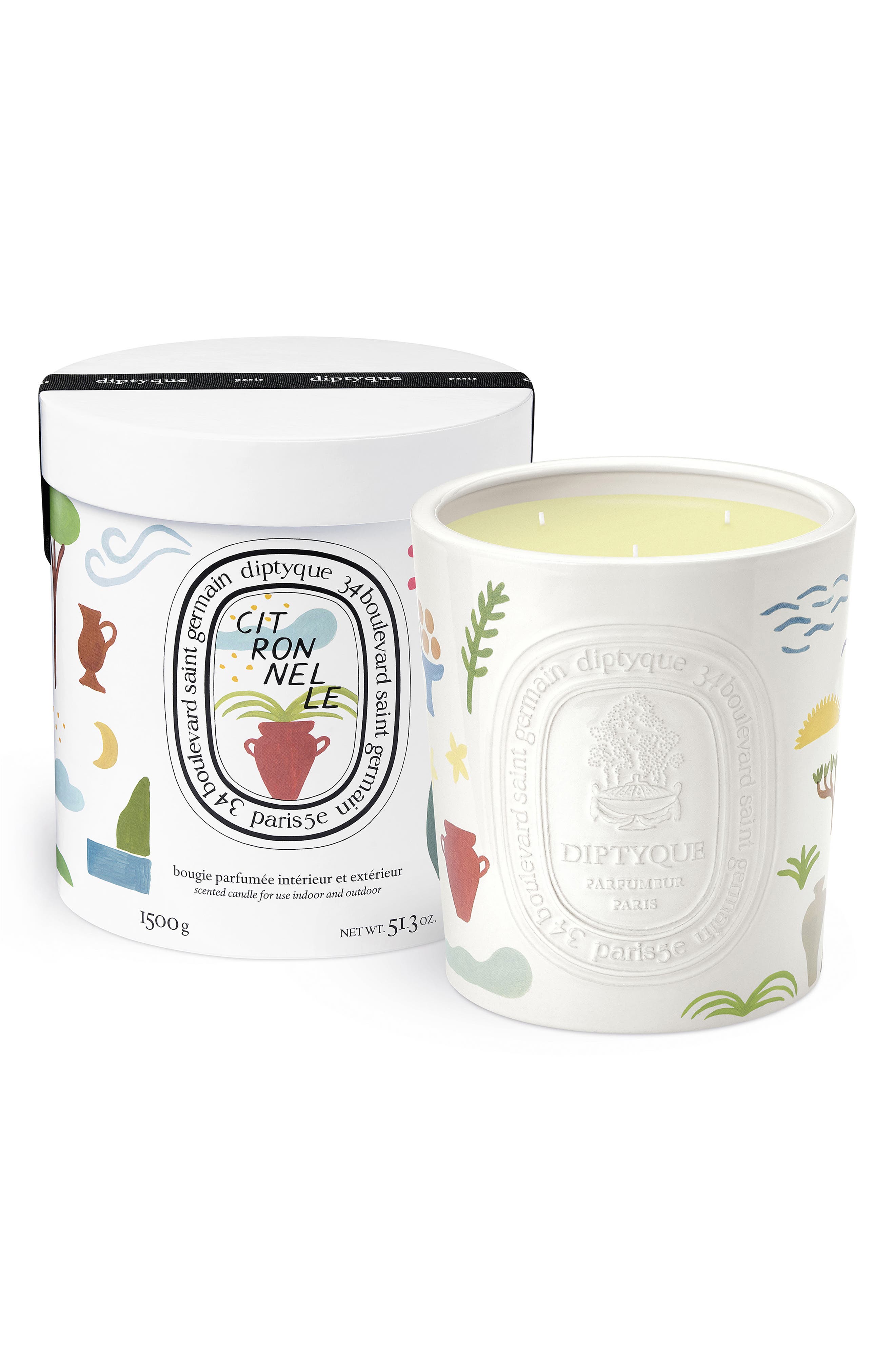 Diptyque Citronnelle Lemongrass & Orange Blossom 5-Wick Candle | Nordstrom