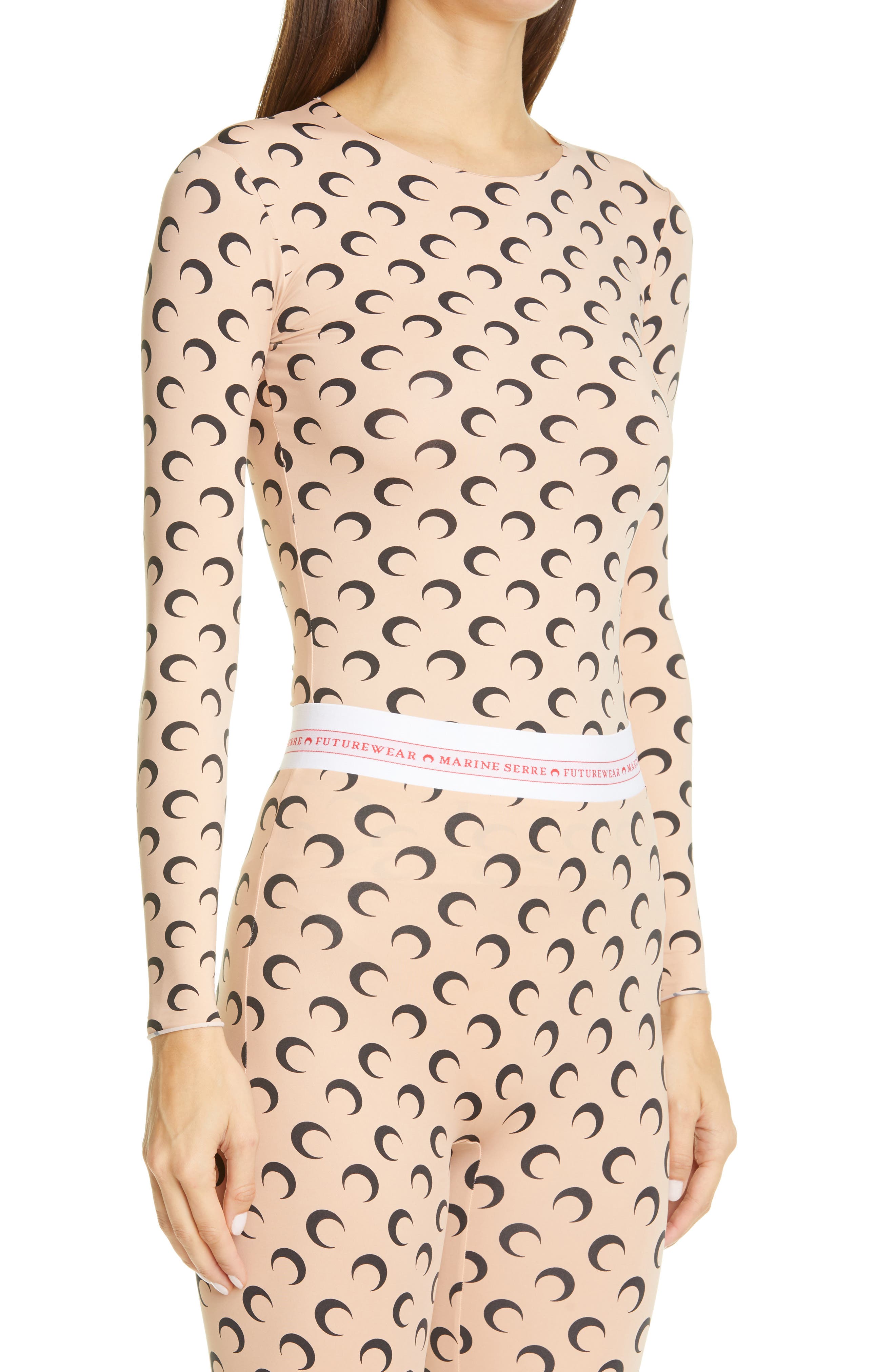 Marine Serre Fitted Moon Print Top | Nordstrom