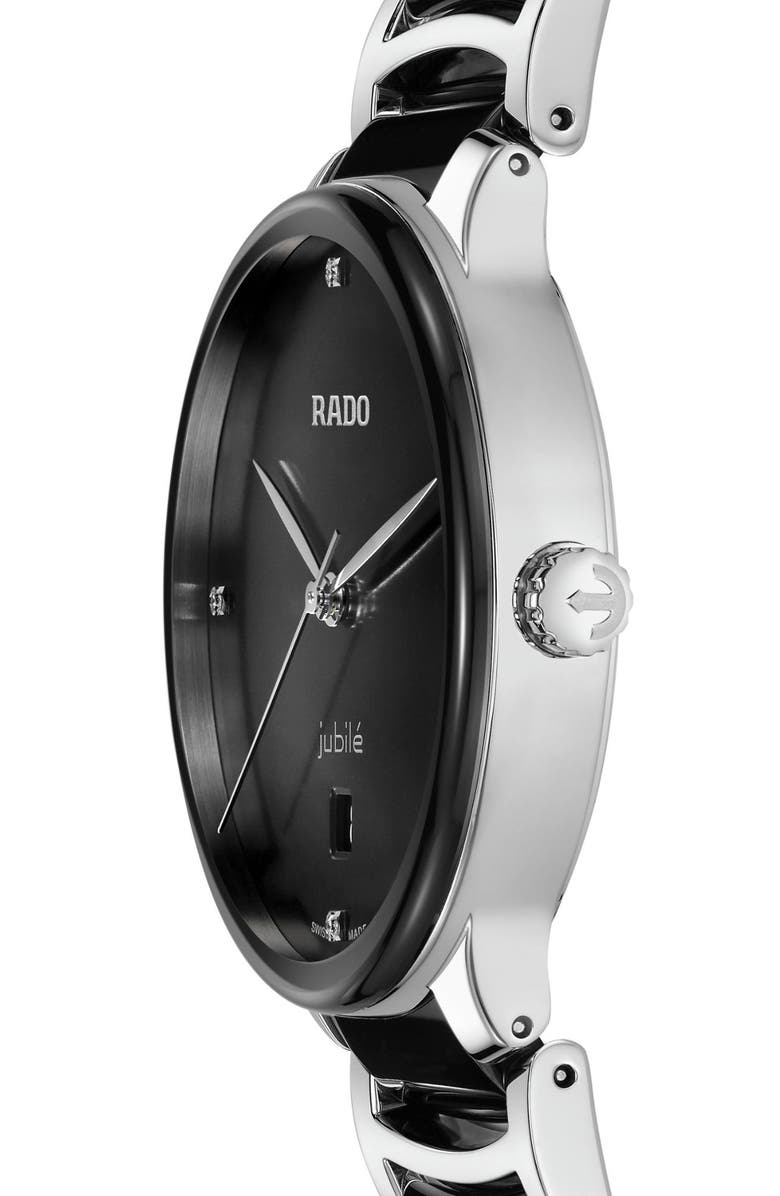 RADO Centrix Diamond Bracelet Watch, 39.5mm | Nordstrom