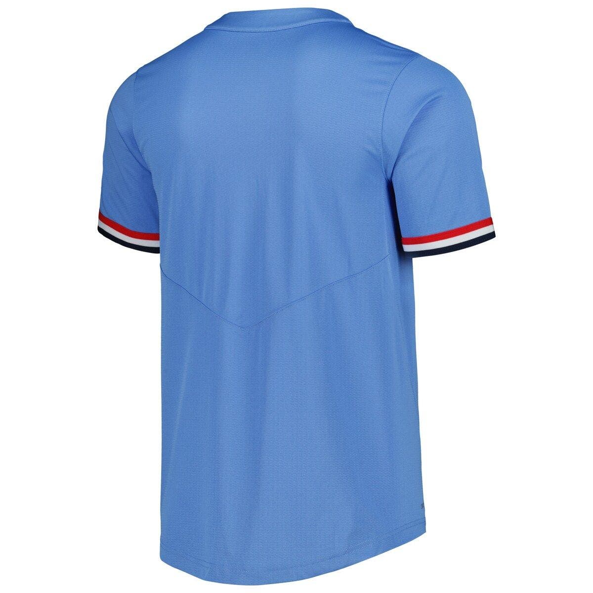 Nike Men's Nike Powder Blue Ole Miss Rebels Full-Button Replica ...