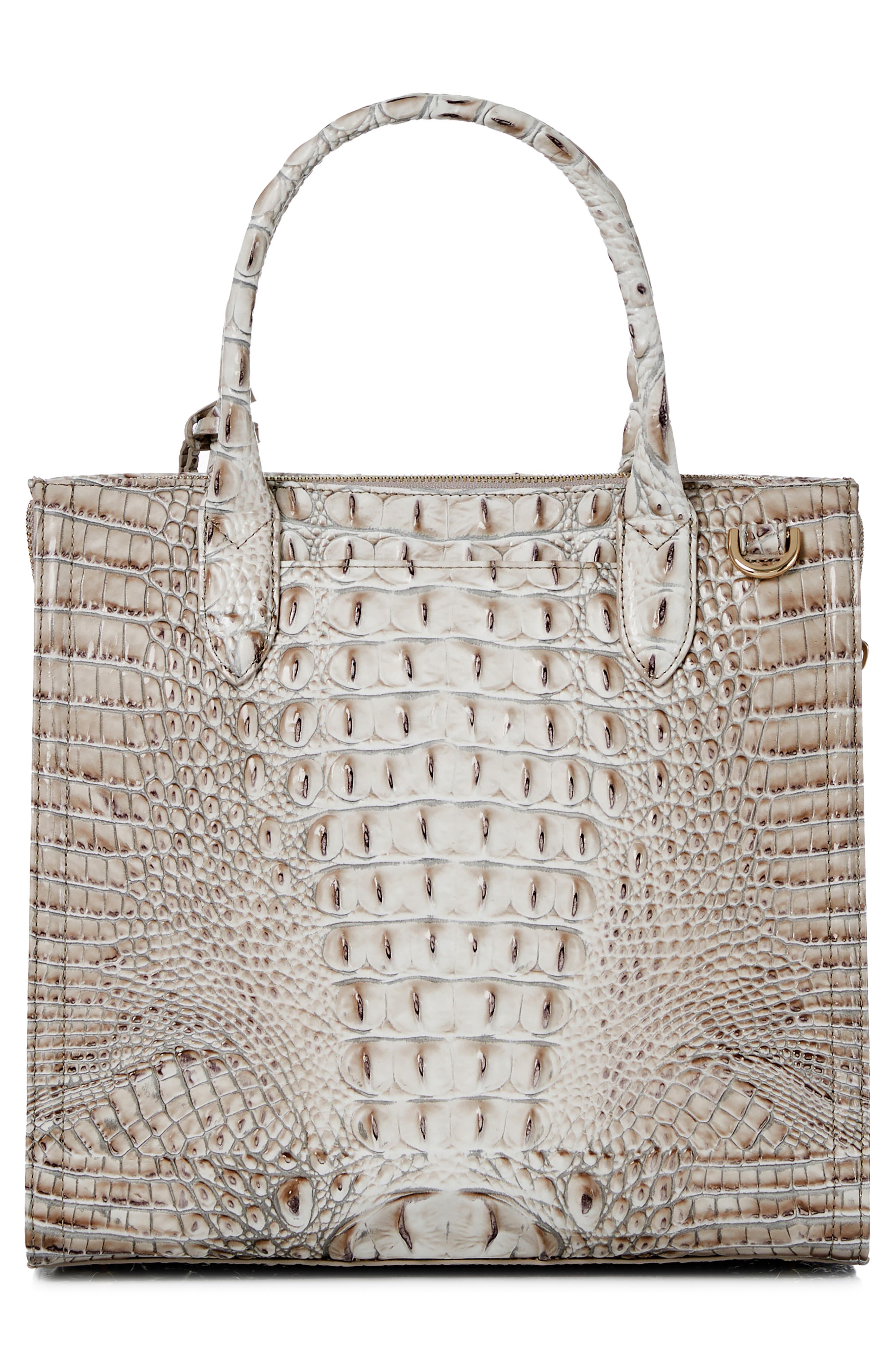Brahmin Caroline Croc Embossed Leather Satchel | Nordstrom