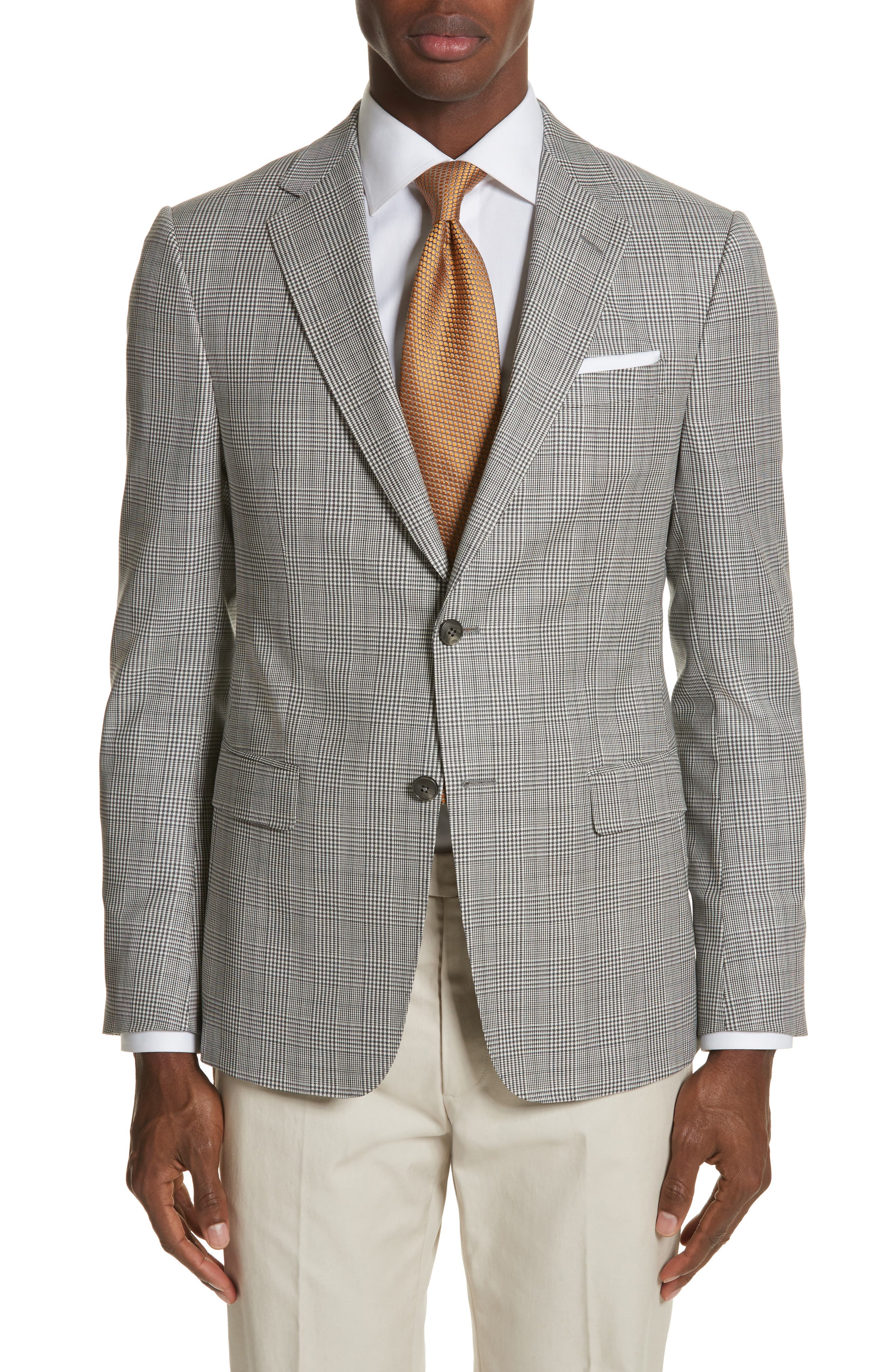 Z Zegna Classic Fit Plaid Wool Sport Coat | Nordstrom