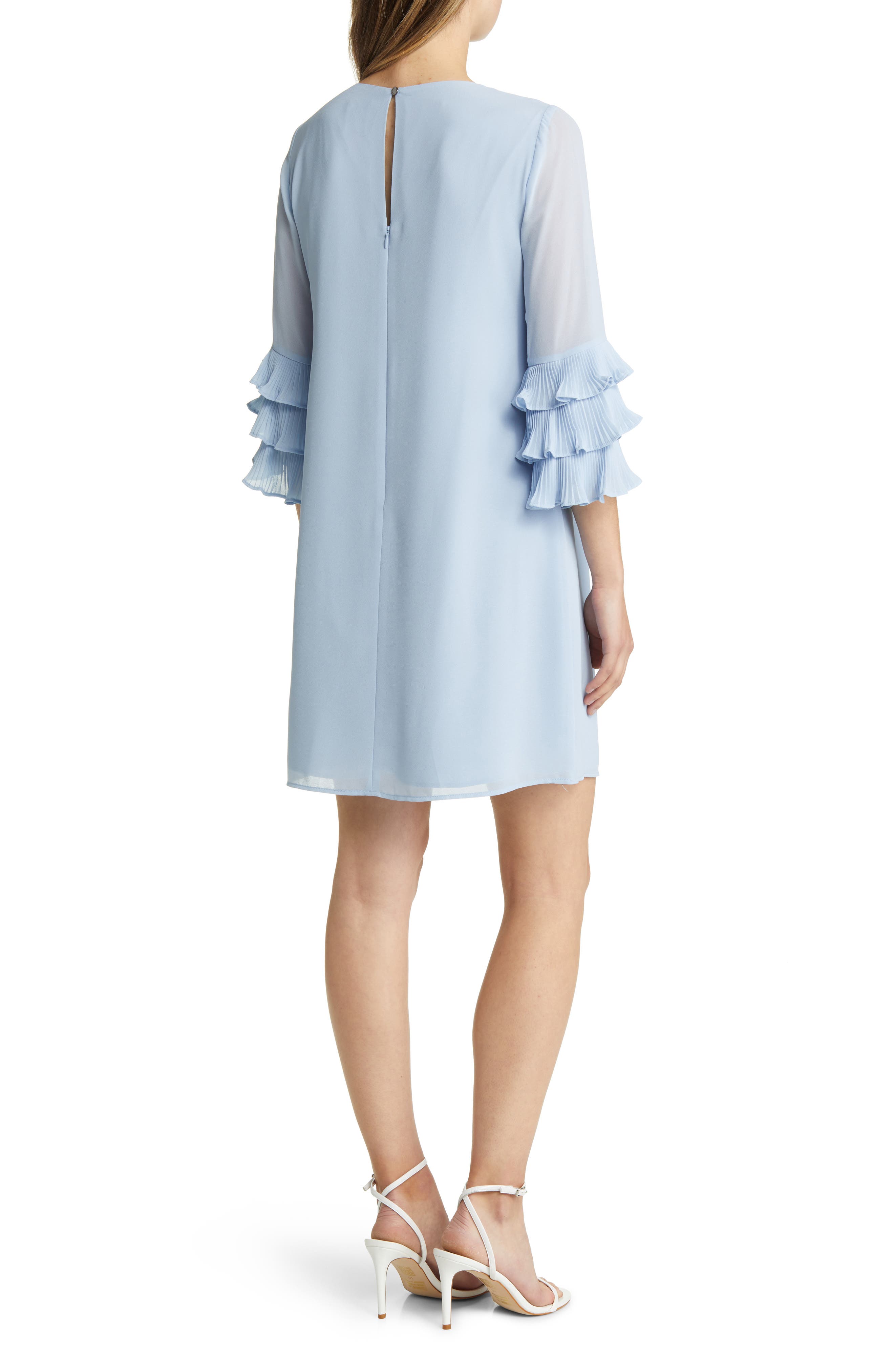 Vince Camuto Pleated Sleeve Float Shift Dress | Nordstromrack